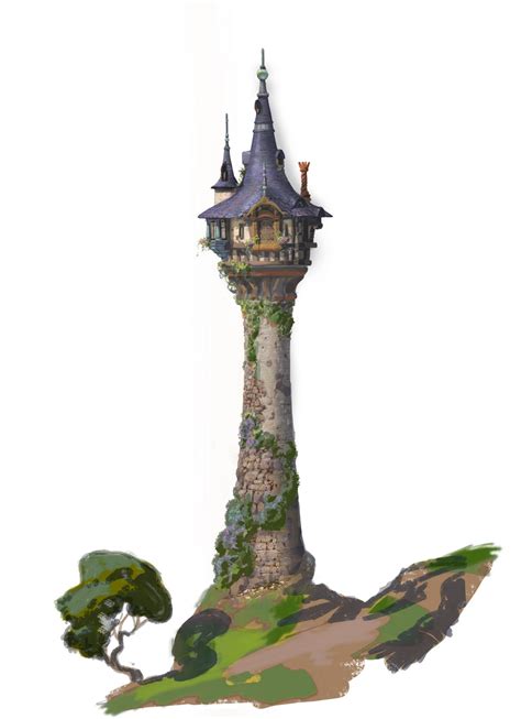 The Art Of Tangled Rapunzels Tower Dan Cooper Painting Digital