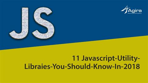 11 Javascript Utility Libraries You Should Know In 2018 Javascript