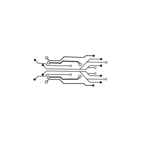 Circuit Logo Template Vector Circuit Sign Electronic Vector Circuit