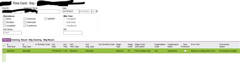 Time Card Error Ifs Community