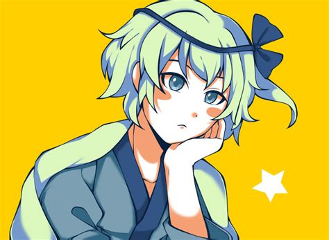 Safebooru 1jumangoku 1other Androgynous Black Bow Black Headband Blue