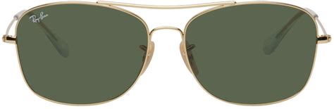 Ray Ban Gold Caravan Sunglasses Ray Ban