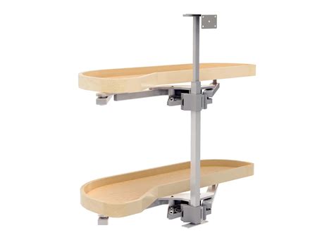 Rev A Shelf Classic Girasolo 2 Tier Left Door Blind Corner Optimizer 12in Maple Advanced