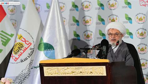 الشيخ الكربلائي في حفل افتتاح المشروع الأول في العراق يؤكد ان العتبات