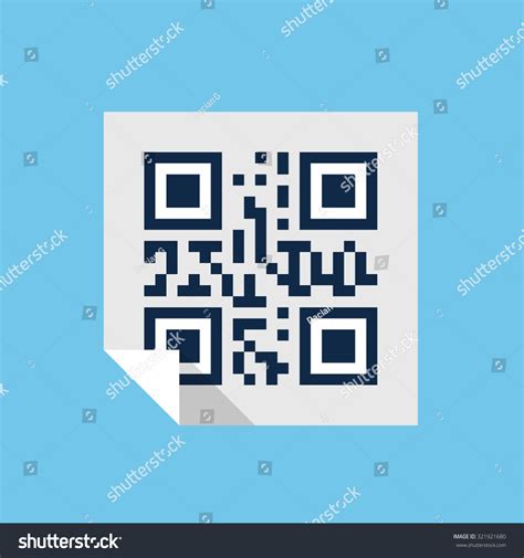 Vector Qr Code Icon Stock Vector Royalty Free 321921680 Shutterstock