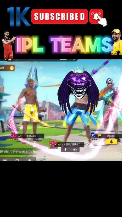 Ipl Teams Plese Like Subscribe 🥹freefire Funny Shorts Youtube
