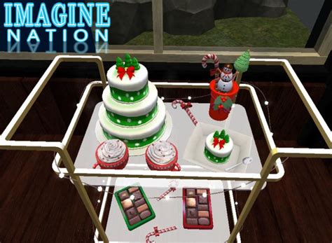 Second Life Marketplace Imagine Xmas Treats Cart