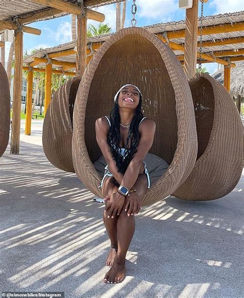 Simone Biles Shows Off Her Bikini In Mexico After Announcing Her