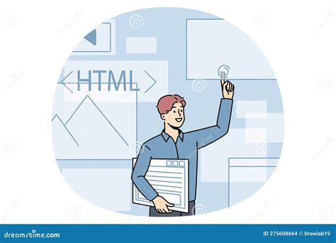Computer Programming And Html Concept Stock Vector Illustration Of Technology Programming