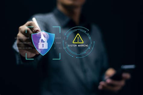 Premium Photo Gmail Notification Concept For Hacker Alert On Mobile