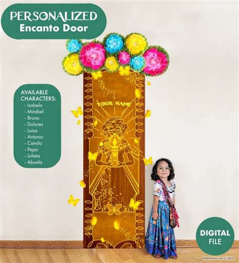 Personalizado Encanto Puerta Póster Isabela Mirabel Dolores Etsy España