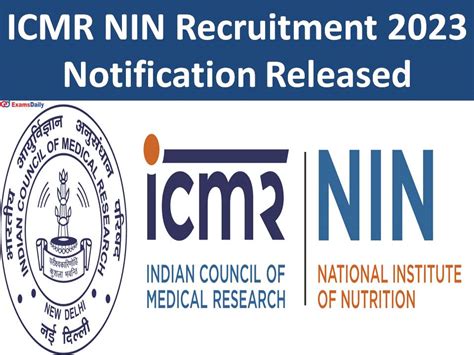 ICMR NIN Recruitment 2023 Notification Released Attend Walk In