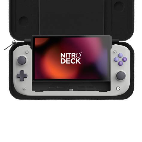 Crkd Nitro Deck Le For Nintendo Oled Zero Drift Re Mappable Buttons Grey With Case