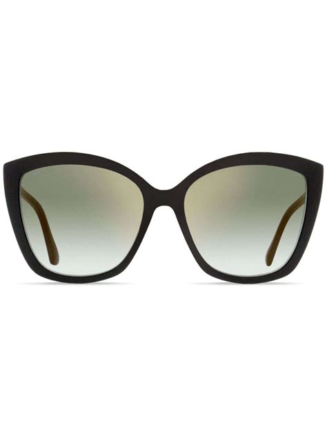 Jimmy Choo Nat Butterfly Sunglasses 807fq Black Editorialist