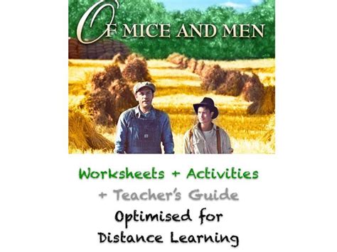 Of Mice And Men Chapter 2 Complete Activities Worksheets