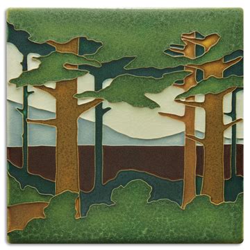 Pine Landscape Series Motawi Tileworks
