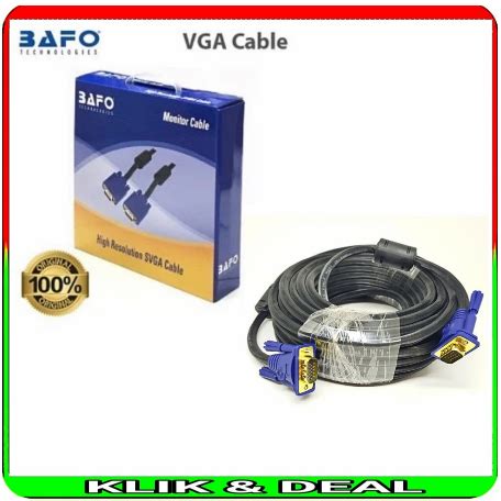 Jual Kabel VGA Gold Plate M Original Bafo Shopee Indonesia
