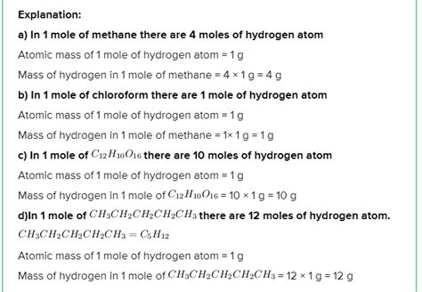 Ch4 Molar Mass Ch4 Molar Mass