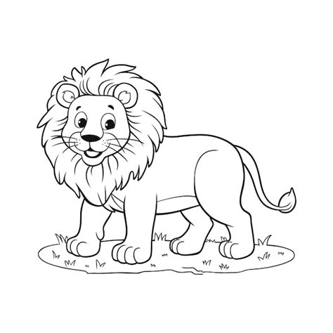 Иллюстрация на векторной странице книги для окрашивания с генеративной Ai Премиум Ai