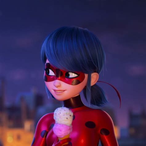 Ladybug Is Eating Ice Cream Alongside Her Kitty Miraculous Ladybug