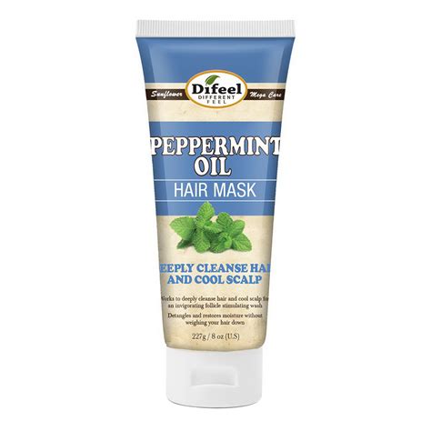 Difeel Peppermint Oil Hair Mask For Hair And Cool Scalp 8 Oz