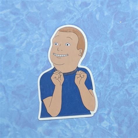 Bobby Hill King Of The Hill Squealing 3 Inch Waterproof Weatherproof