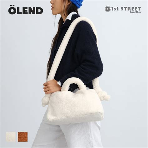 【楽天市場】【正規販売店】オレンド Olend ハンドバッグ ショルダーバッグ バッグ オナ シェルパバッグ トートバッグ パフバッグ パフィーバッグ モコモコ ボア Miniona