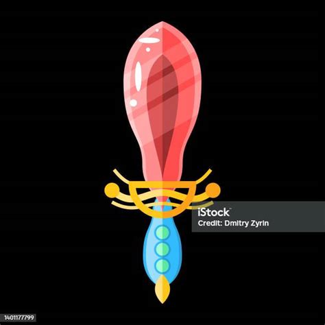 Abstract Flat Sword Blade Weapon War Logo Vector Design Style Icon