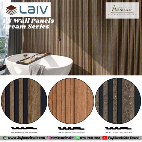 Jual Wpc Wall Panels Untuk Indoor Merk Laiv Dream Series Panjang 2 9m