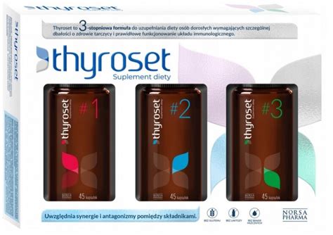 Norsa Pharma Thyroset Set Of Vitamins Supporting Thyroid Gland And