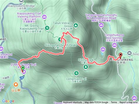 陽明山金露宮步道 七星山峰連走 gpx 健行筆記