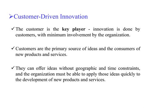 Customer Driven Innovation Ppt Customer Driven Innovation Ppt