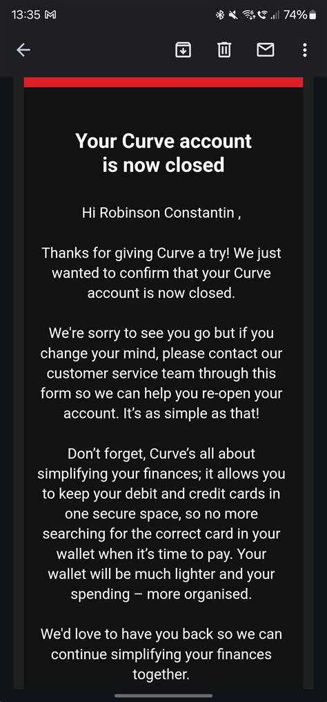 curve terminated my account with no reason and they re ignoring my