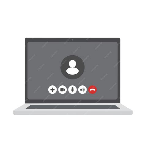 Premium Vector Online Video Call Interface Template With User Icon Online Business Webinar Chat