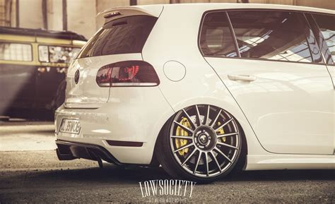 Royal Looking White Stanced Vw Golf Gallery