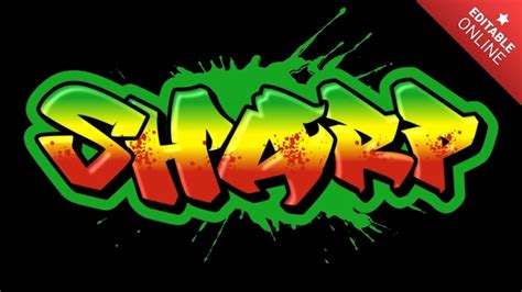 Sharp Graffiti Style Font Text Effect Generator