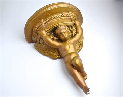 Cherub Shelf Hanging Shelf Vintage Home Decor Vintage Wall Decoration