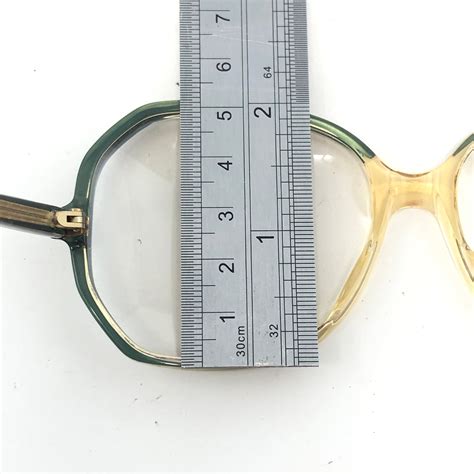 Vintage Oversized Eyeglasses Glasses Frames Green Clear Etsy
