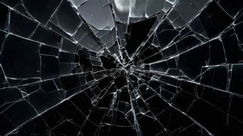Realistic Glass Shattering And Breaking In Slow Motion Stock Video