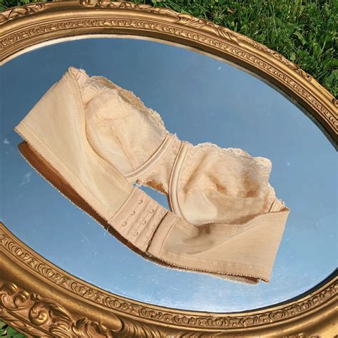 70s Vintage Nude Lace Strapless Balconette Bra Vinted