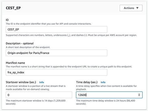 how to delay live streaming using aws elemental mediapackage aws for