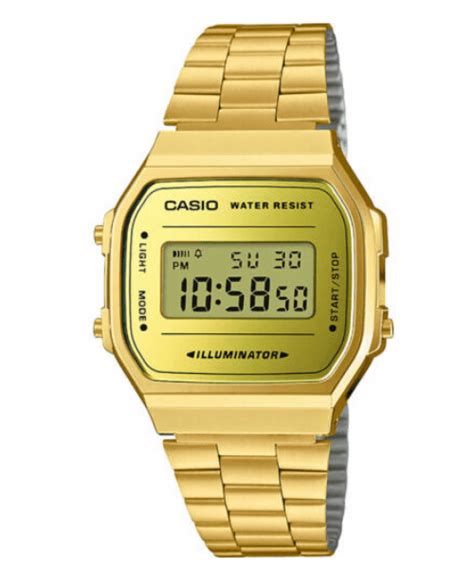 Casio Vintage A168wegm 9df Digital Uni Sex Watch Gold