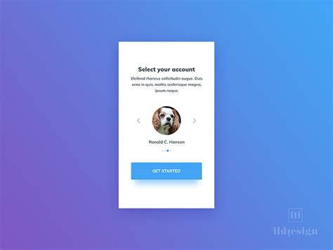 Select Account Ui Design By Ildiko Gaspar On Dribbble