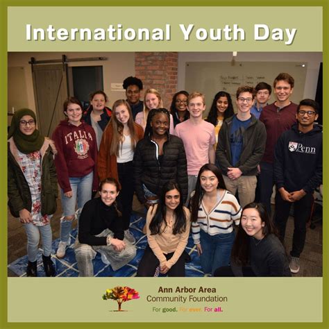 Ann Arbor Area Community Foundation On Linkedin Internationalyouthday