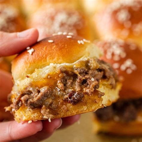 Sliders Easy Cheeseburger Slider Recipe Artofit