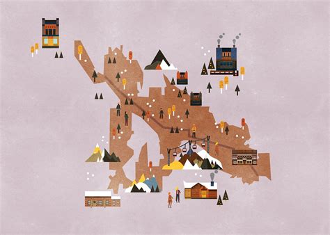 Luxury Winter Holiday Map