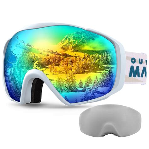 Outdoormaster Ski Goggles With Cover Snowboard Snow Goggles Otg Anti