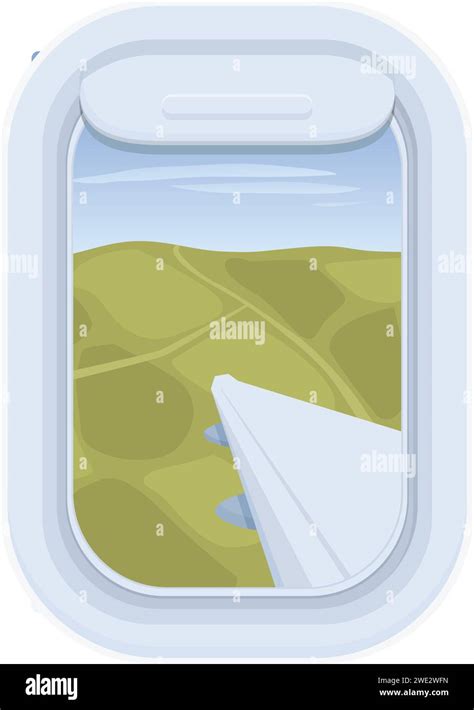Field View Airplane Icon Cartoon Vector Transport Trip Travel Sky Stock Vector Image And Art Alamy