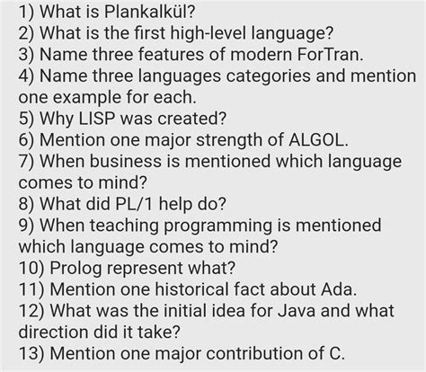 Solved 1 What Is Plankalkül 2 What Is The First