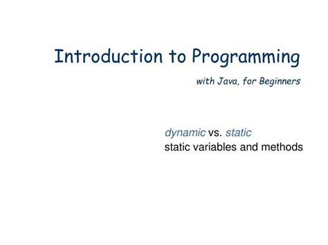 PPT Introduction To Programming With Java For Beginners PowerPoint Presentation ID